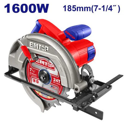 Circular Saw 1600W – EMTOP Bench Tool for Wood Cutting in Qatar