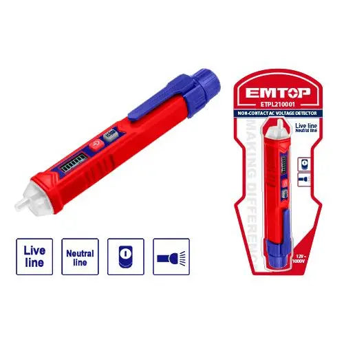 AC Voltage Detector – EMTOP Measuring Tools for Electrical Use